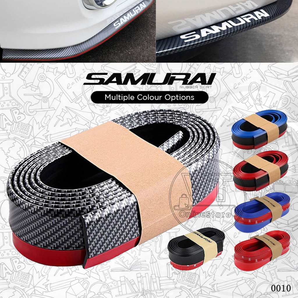 SAMURAI Car Front Bumper Lip Skirt Diffuser Spoiler Bodykit Protector ...