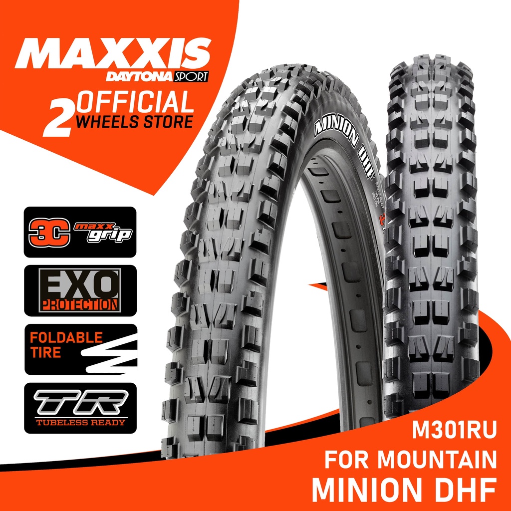 Maxxis Minion DHF Foldable 3CG Tubeless Ready M301RU | Shopee Malaysia