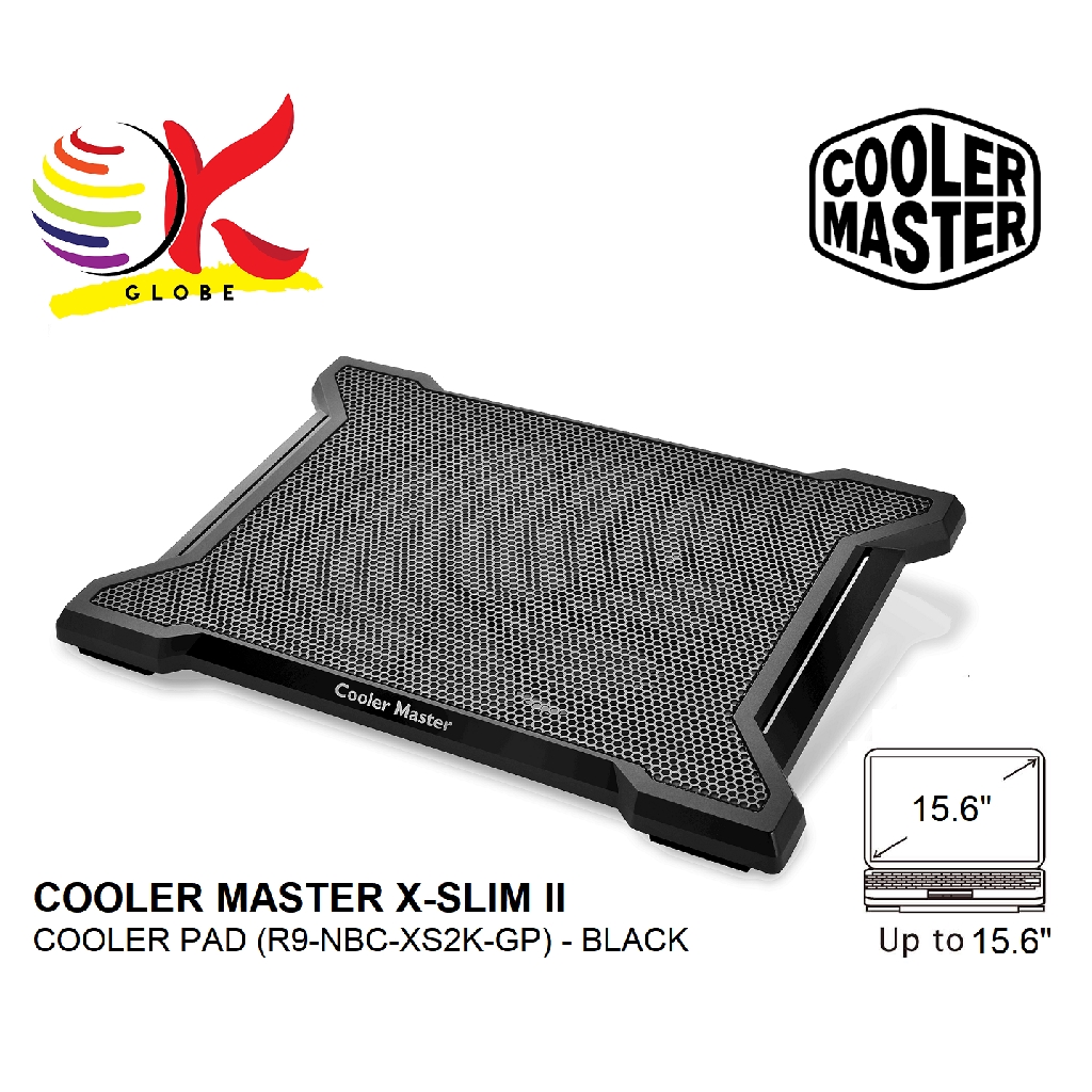 COOLER MASTER NOTEPAL X-SLIM II COOLER PAD WITH 20MM SILENT FANS AND ...