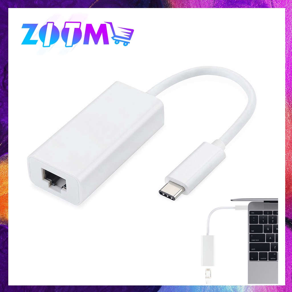 SHORT USB TYPE-C TO RJ45 ETHERNET ADAPTER CABLE | Shopee Malaysia