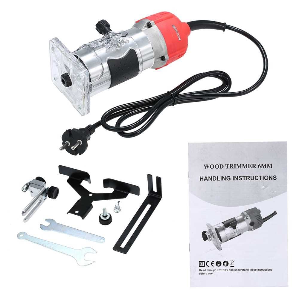 KKmoon 110V 800W Trim Router 30000r/min with Transparent Base Edge ...