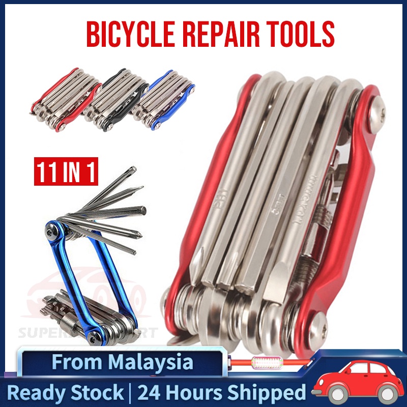11in 1 Multifunction Bicycle Repair Tools Cycling Screwdrivers Tool ...