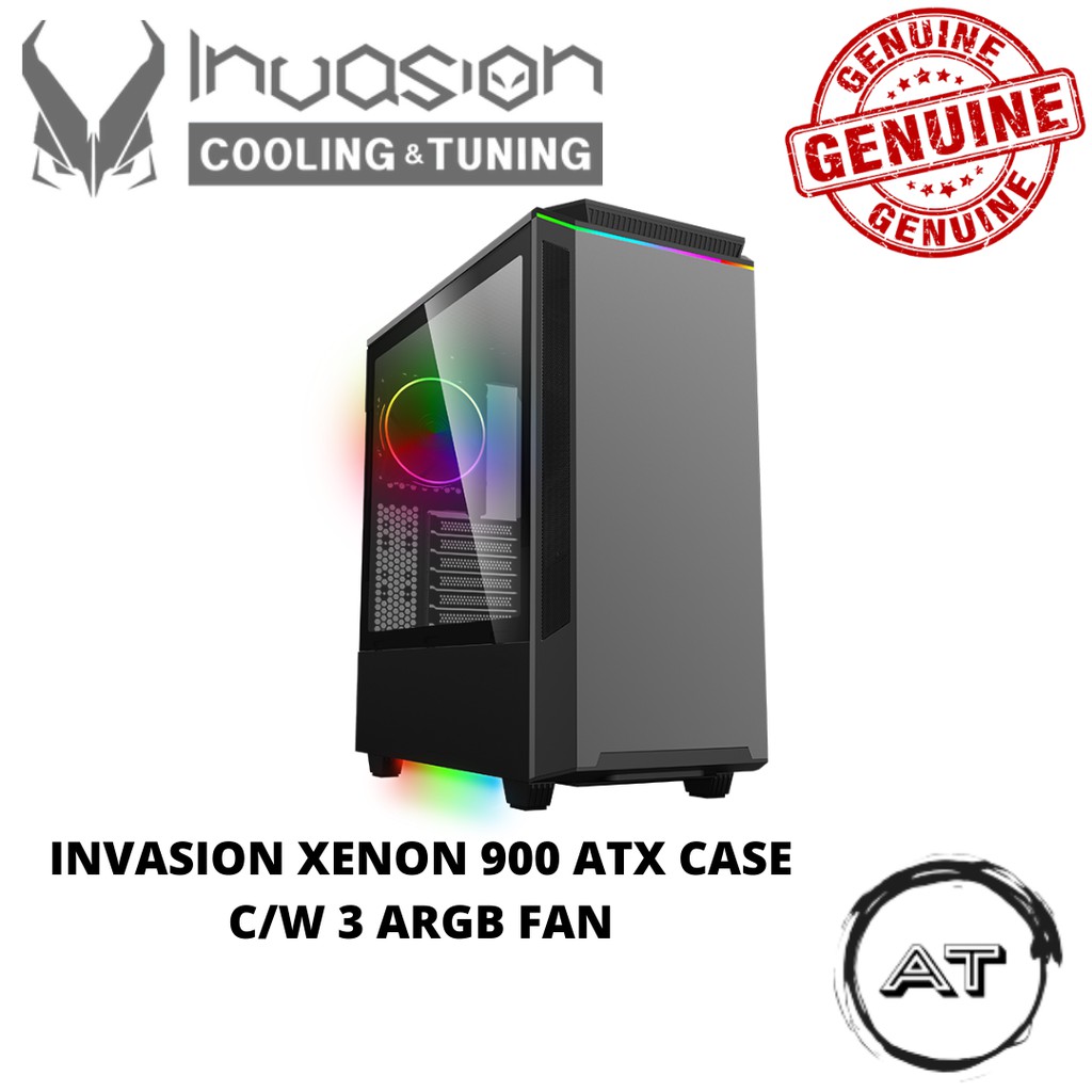 Invasion XENON-900 E-ATX Tower Gaming Casing With 4x ARGB Fan, Hub ...