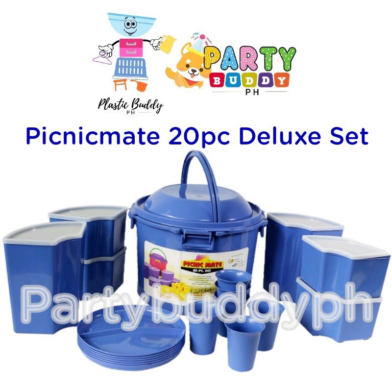 20pc PICNICMATE Deluxe Party Dinner Set Sunnyware | Shopee Malaysia
