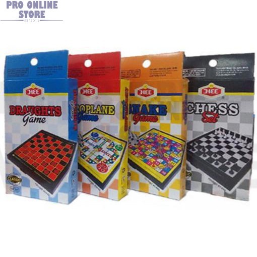 Classic Game Set - Chess/ Snake/ Draughts/ Aeroplane (Ready stock ...