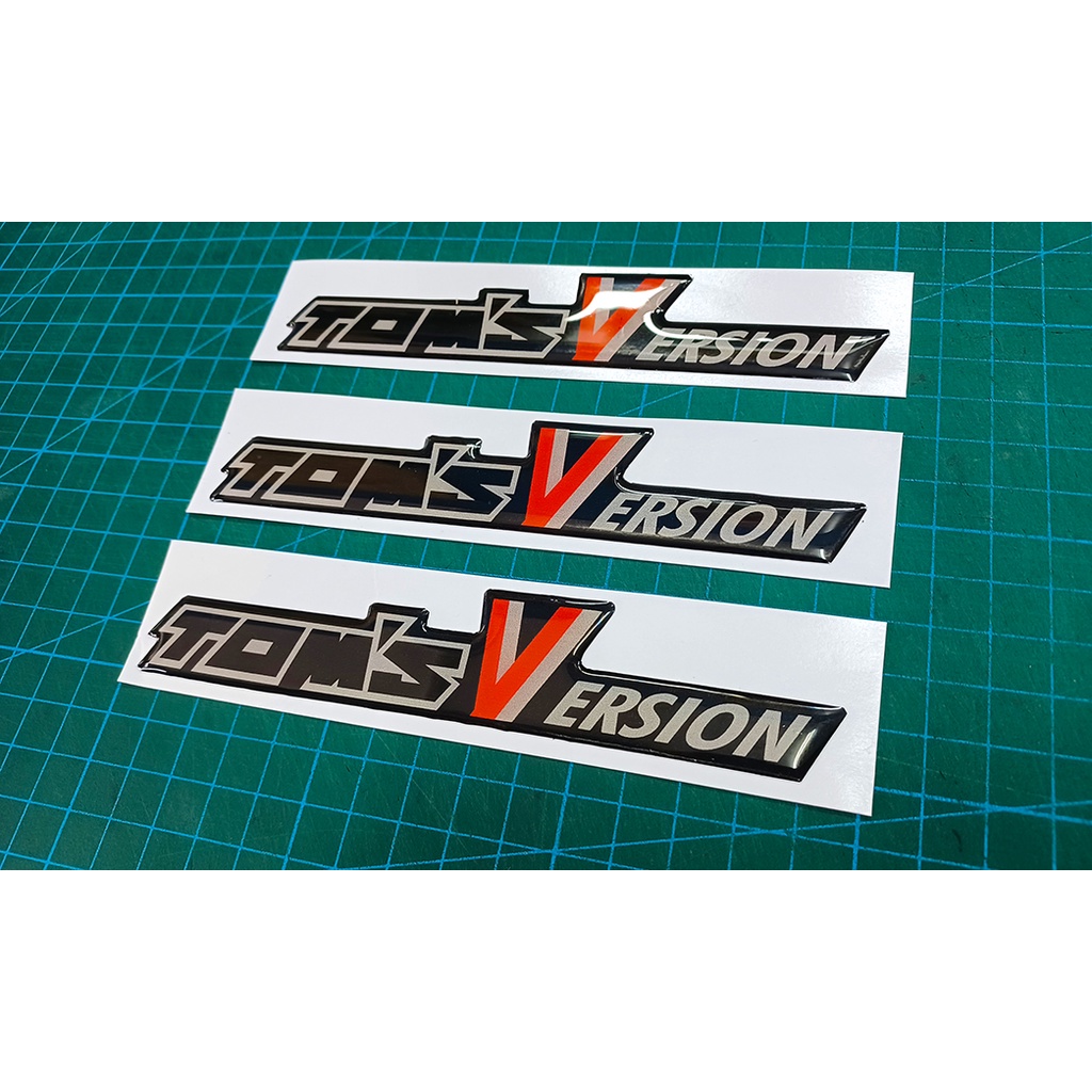 TOM'S Version - Emblem/Badge Resin Coating Epoxy | Shopee Malaysia