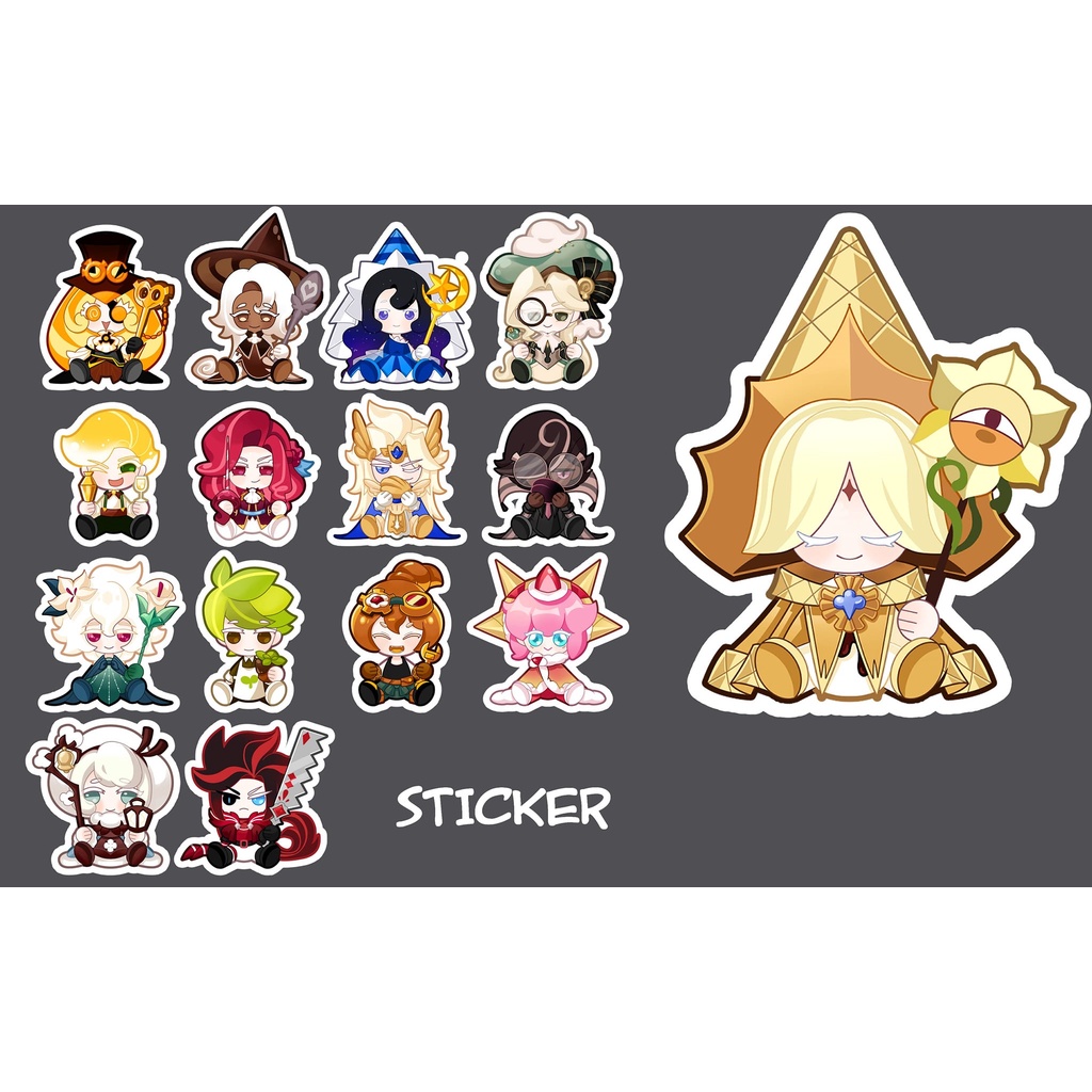 (15 Models / pack) Sticker Cookie Run | Shopee Malaysia
