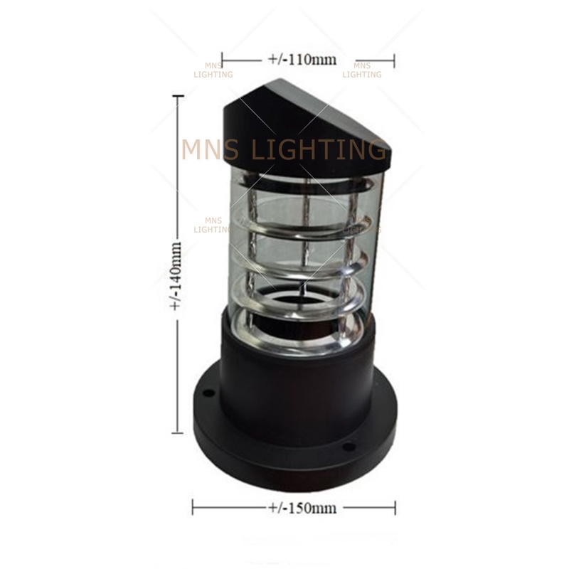PVC Outdoor Pillar Lamp Gate Lamp Lampu Pagar Plastic Lampu Halaman ...