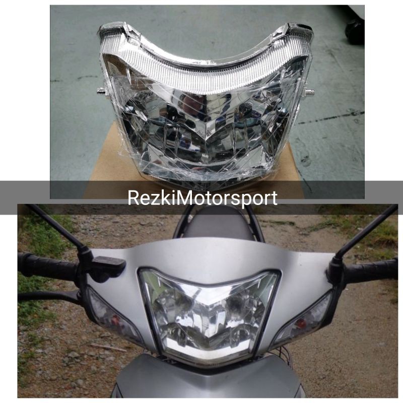 Honda Wave 100R Lampu Depan Besar Standard Rezkimotorsport | Shopee ...