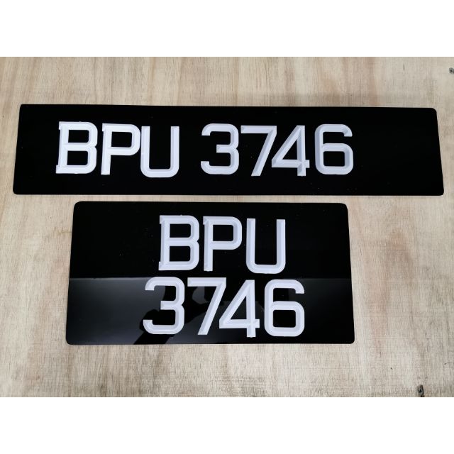 (C3) Number Plate Kereta (1 Pcs) | Shopee Malaysia