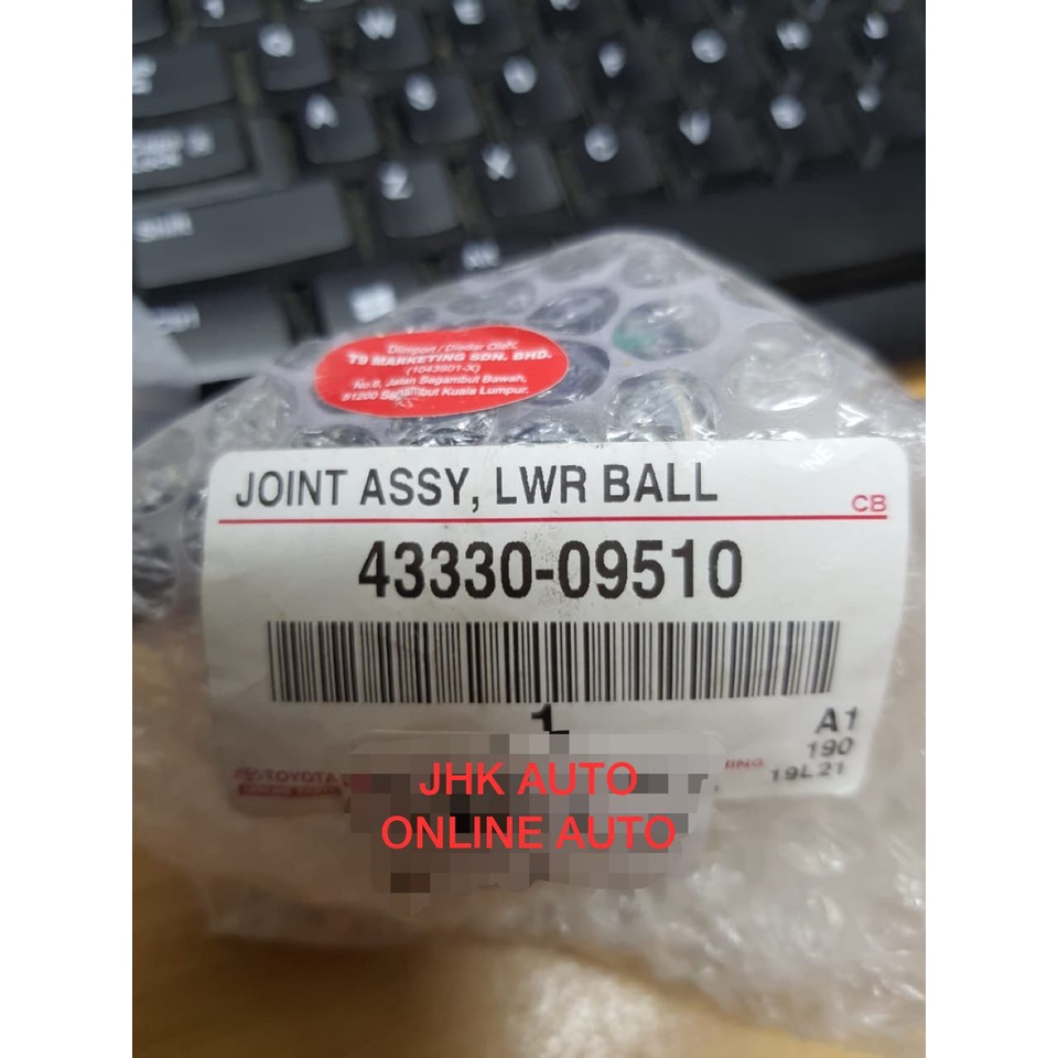 TOYOTA KUN 25 LOWER BALL JOINT ORIGINAL 43330-09510 | Shopee Malaysia