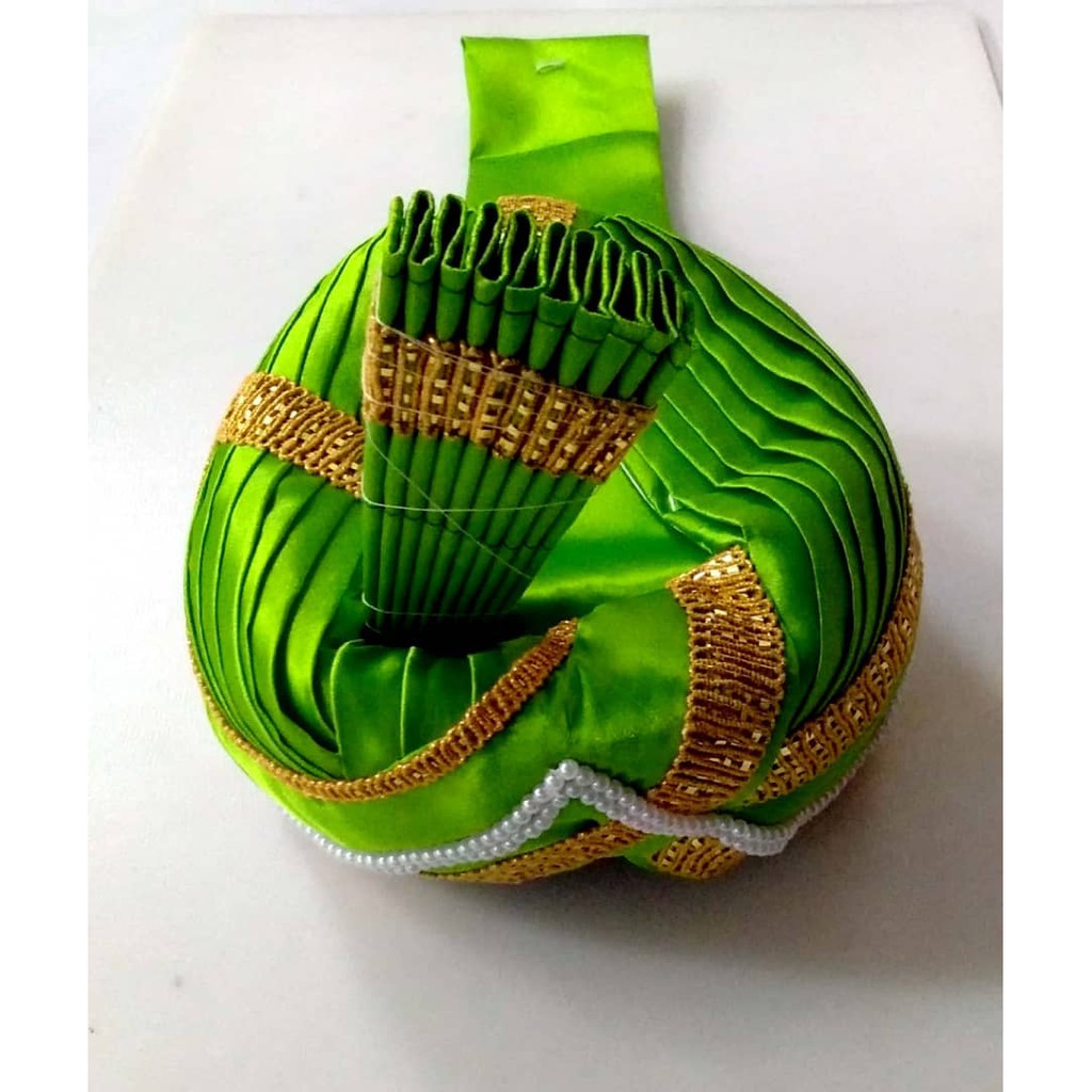 Thalapa / Embellished Art Silk Turban ( Big size Swamy / Wedding ...