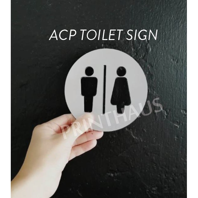 Modern ACP Toilet Sign Restroom Sign Bathroom Washroom Sign Men Women ...