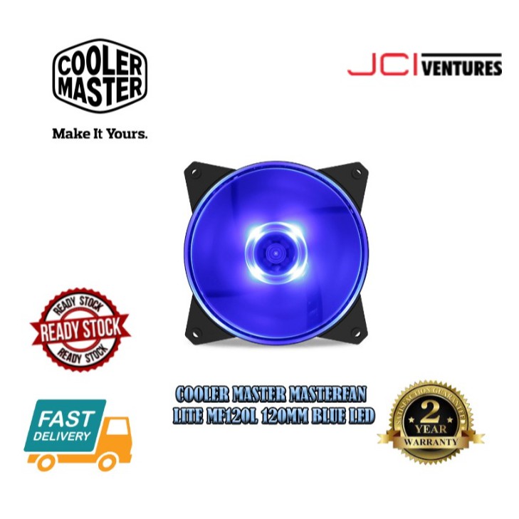 Cooler Master Masterfan Lite MF120L (120mm) Blue LED | Shopee Malaysia
