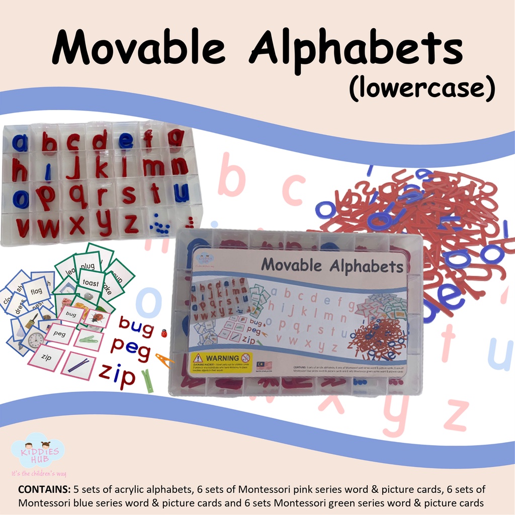 Acrylic Movable Alphabets - Montessori Learning Alphabets Homeschooling ...