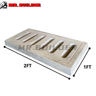 MR.BUILDER Precast Concrete Slab 300 x 600 x 50MM Heavy Duty Drain ...
