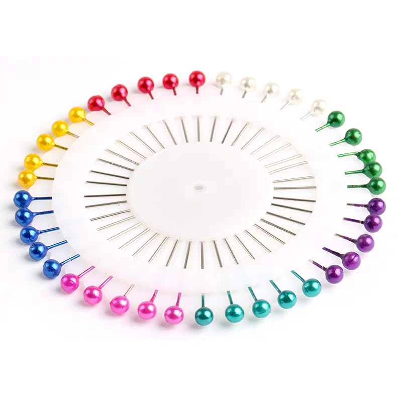 Premium Jarum Peniti Kepala Bulat Dressmaker Pin with Pearl | Shopee ...