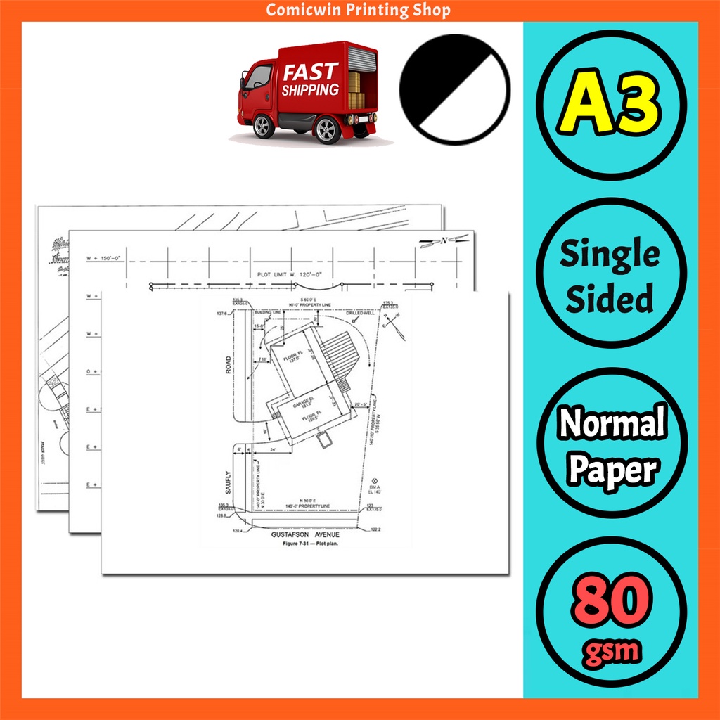 [INSTANT] A3 Printing A3 Copy Printing Service (Black & White, 80gsm ...