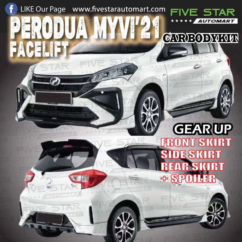 Perodua Myvi 2022 Facelift Gear Up Full Set Bodykit ABS | Shopee Malaysia