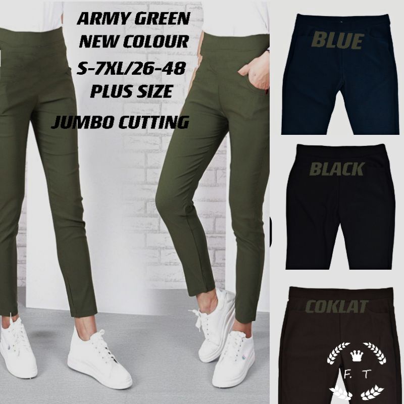 S-7XL SELUAR SLEK WANITA JUMBO SELUAR SLEK/ SELUAR WANITA/ SELUAR SLEK ...