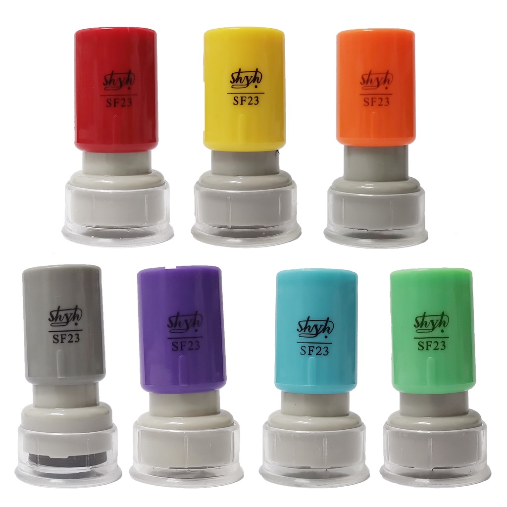 [READY STOCKS] 23MM ROUND FLASH STAMP/ CHOP/ RUBBER STAMP CHOP ...