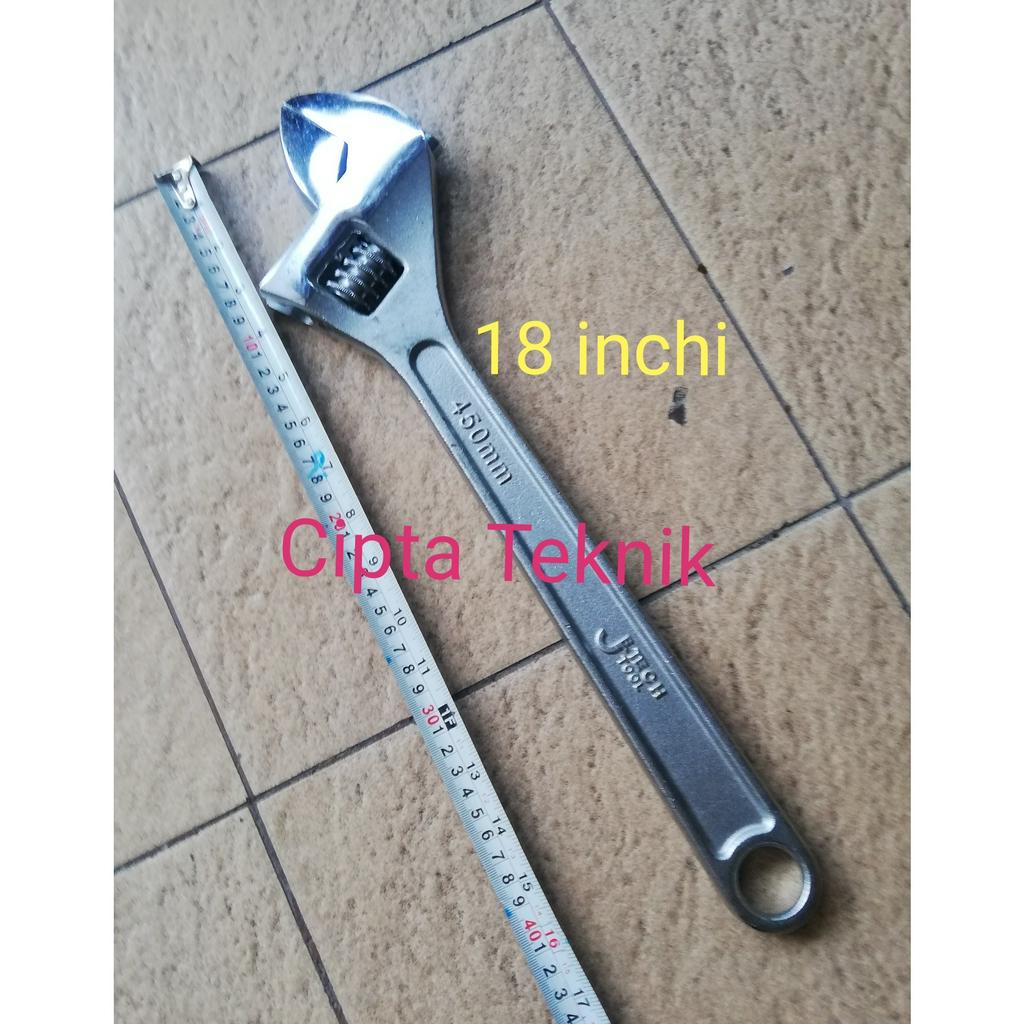 Jetech Tools Adjustable Wrench 18 inch 450 mm | Shopee Malaysia