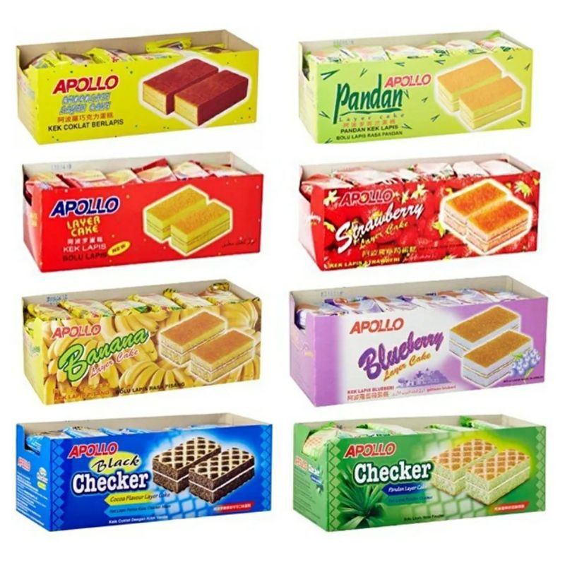 APOLLO Layer Cake - Assorted Flavors (18gm x 24's) | Shopee Malaysia