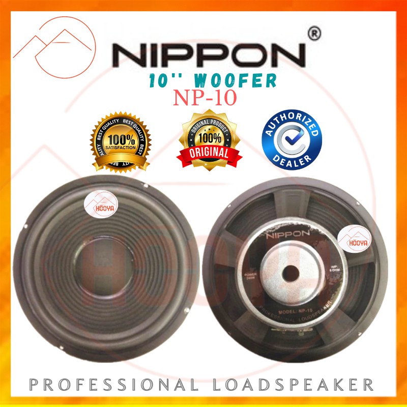 NIPPON 8" 10'' 12" WOOFER NP-10 PROFESSIONAL LOADSPEAKER | Shopee Malaysia