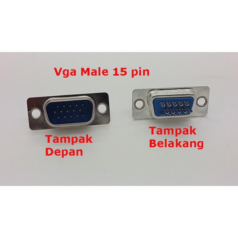 Db15 Male 15pin (3-Line VGA) | Shopee Malaysia