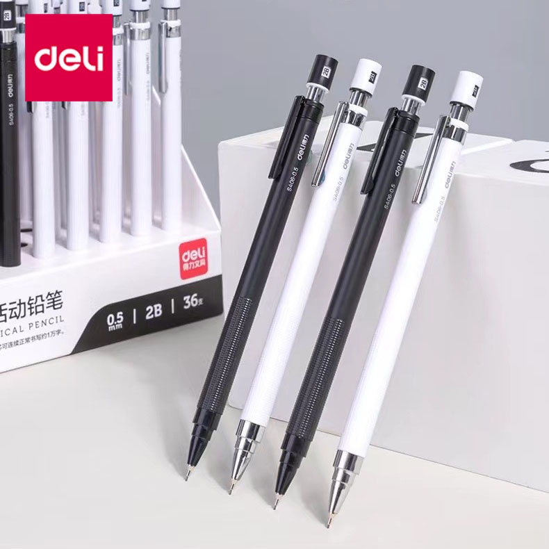 Deli 0.5MM 0.7MM Ultralight Automatic Pencil Mechanical Pencil 2B ...