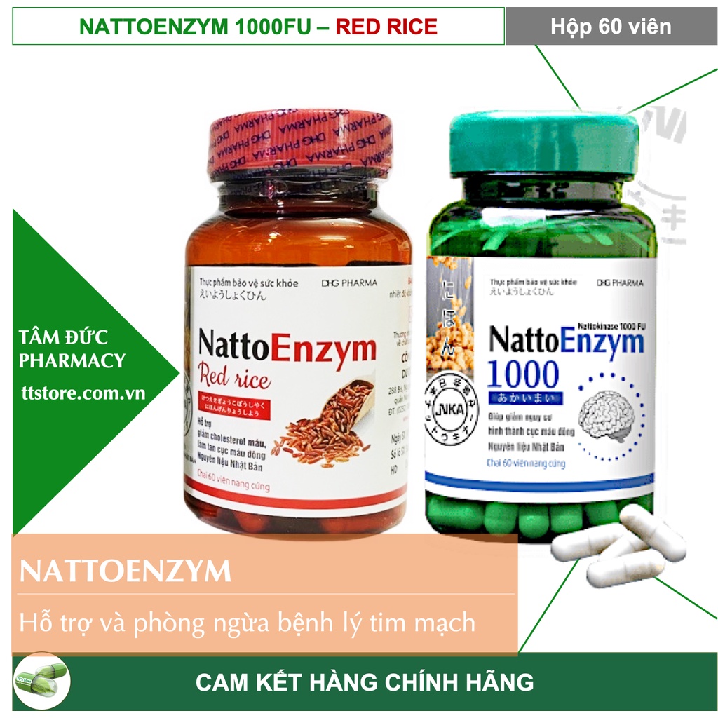 Nattoenzym DHG 1000 FU - Red Rice - Stroke prevention Nattokinase ...