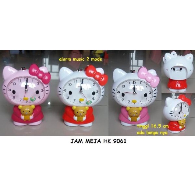 Hello Kitty Clock 9061 | Jam Hello Kitty 9061 | Shopee Malaysia