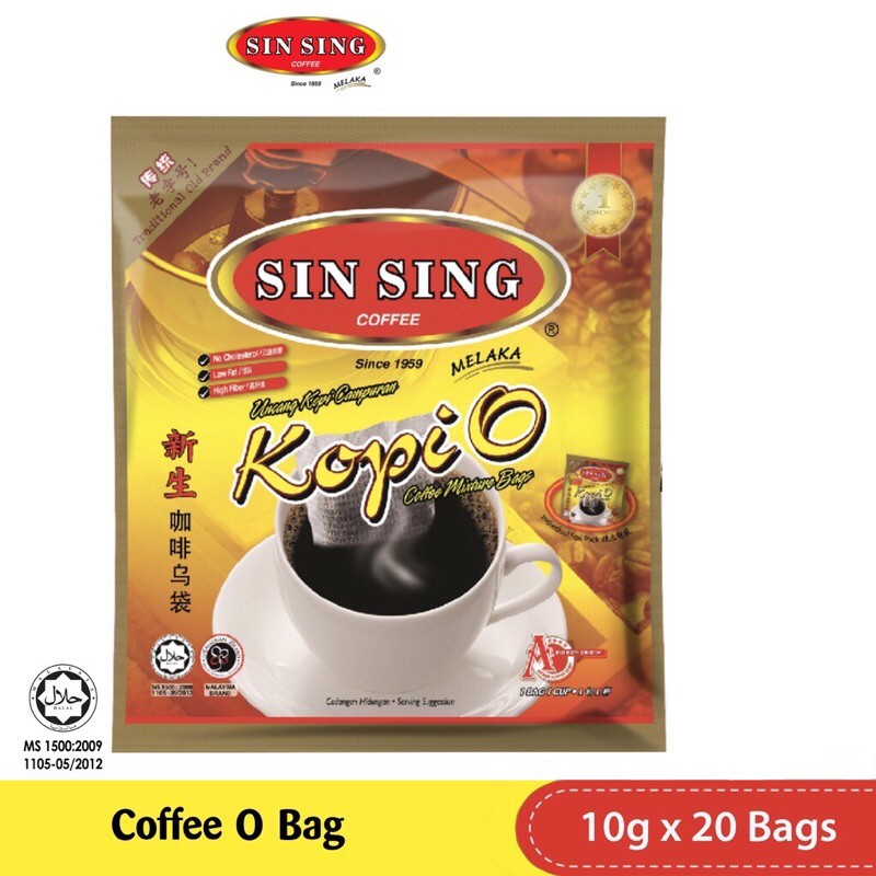 Sin Sing Kopi O 新生咖啡乌 (20bags x 10g) | Shopee Malaysia