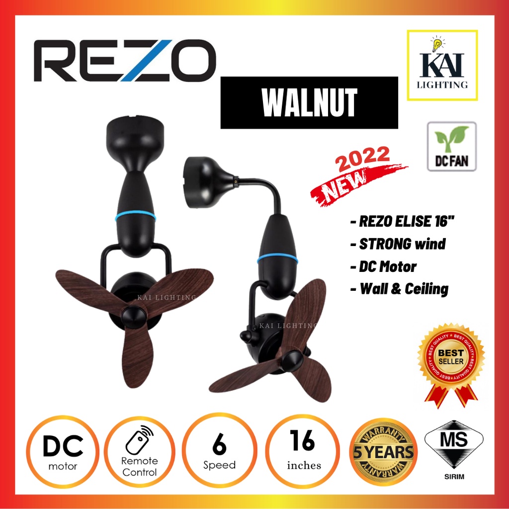 DEKA MS16DC TINY 16 / REZO ELISE / MAVA/ALPHA Corner Fan Wall Fan with ...