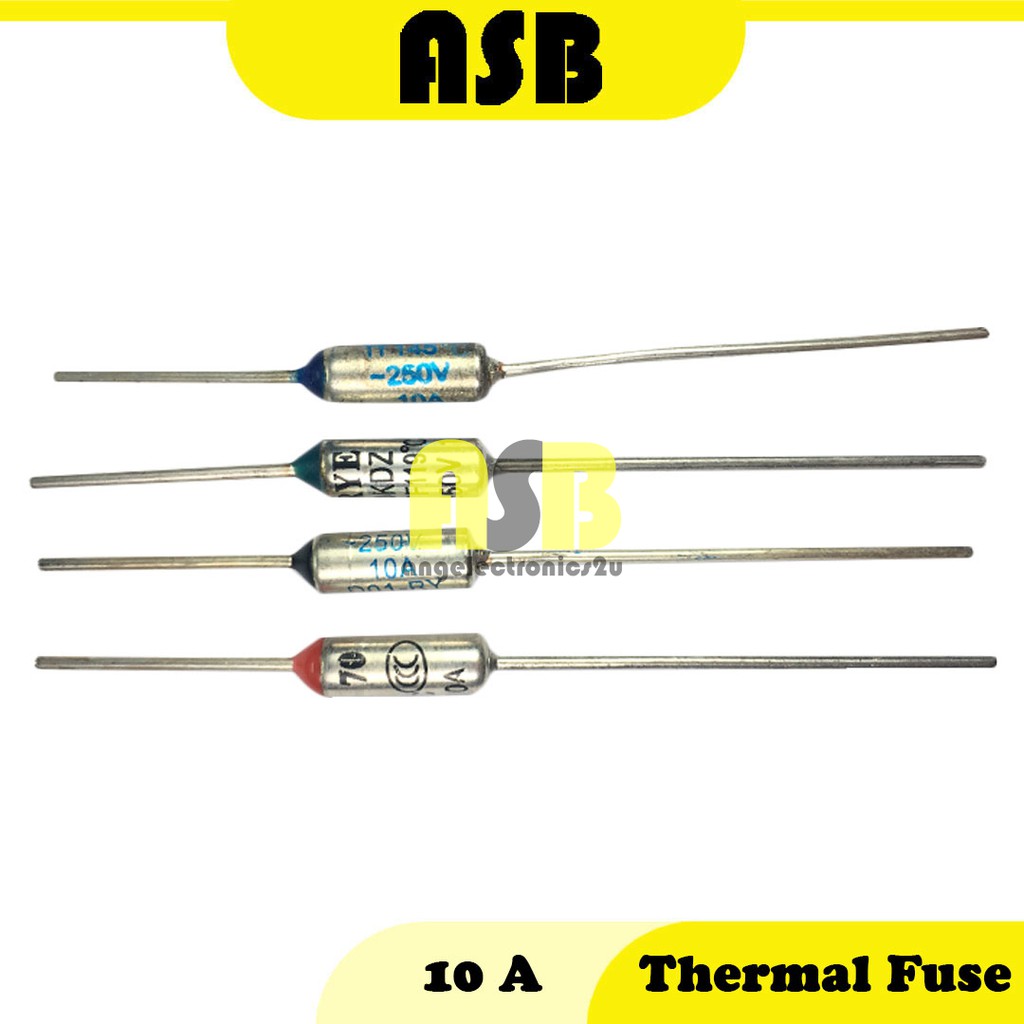 (1pc) Thermal Fuse / Thermo Fuse 10A ( 144/ 145/ 147/ 150/ 152/ 157 ...