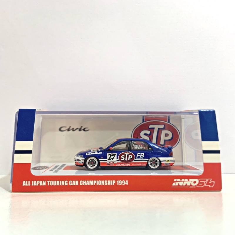 INNO MODELS INNO64 1/64 HONDA CIVIC FERIO EG9 GR.A #27 TEAM STP JTCC ...