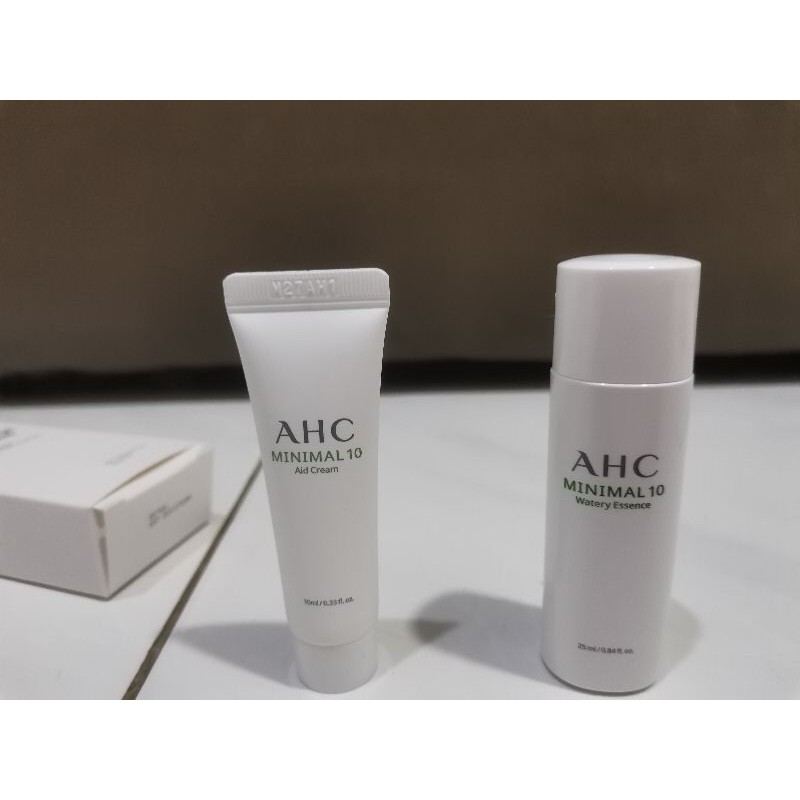 AHC Minimal 10 Duo Kit ( Watery Essence 25ml + Aid Cream 10ml) | Shopee Malaysia