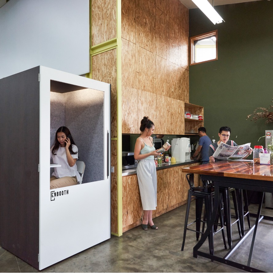 ENBOOTH Office Productivity Work Pod Phone Booth With Built-In ...