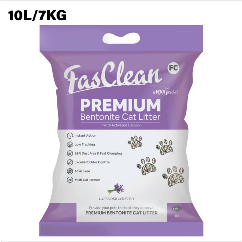 🐱 10L FAS CLEAN NATURAL BENTONITE FAS CLEAN PREMIUM BENTONITE CAT ...