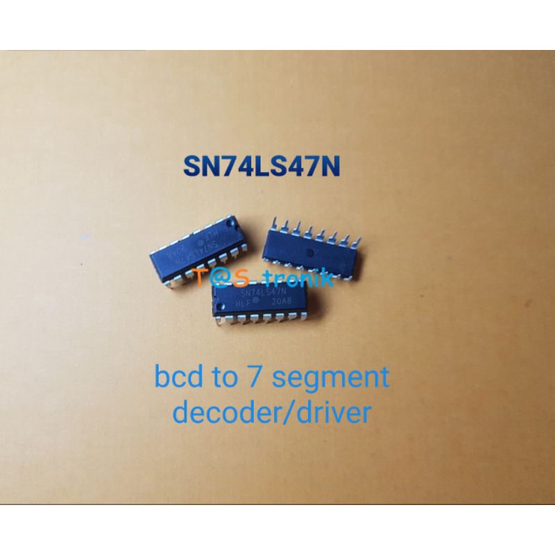 Ic SN74LS47N sn 74ls47n 74LS47 BCD to 7 Segment driver ic | Shopee Malaysia