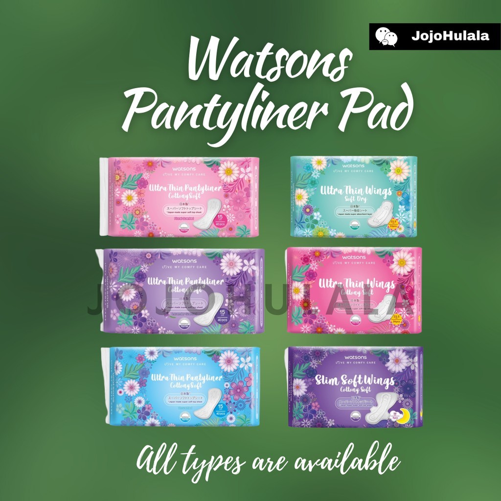 Watson Watsons Pantyliners UltraThin 15cm 40s Slim Ultra-Long Cottony ...