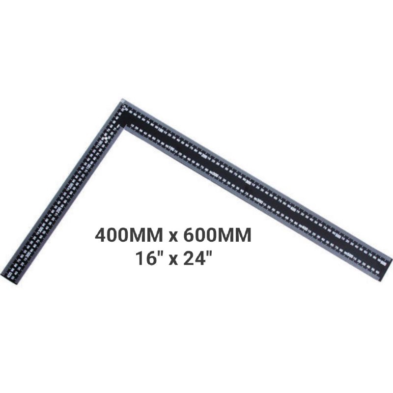 Black Steel Try Square/Angle Ruler/Pembaris Siku(400 x 600) | Shopee ...