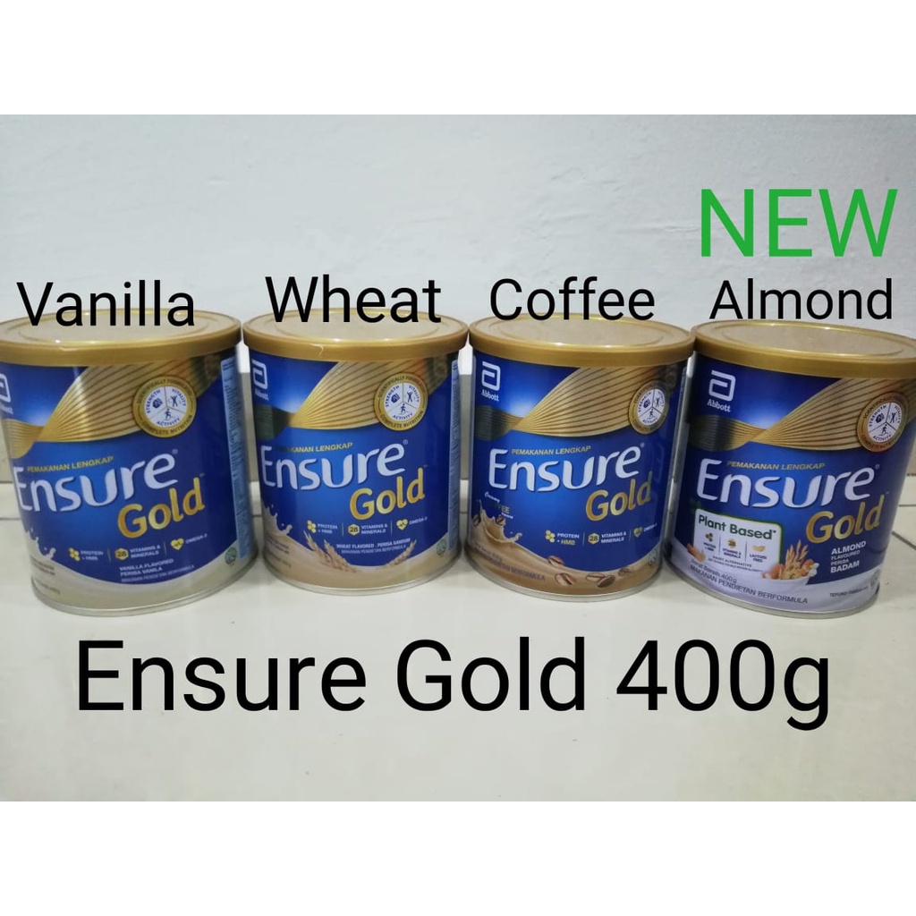 ensure gold vanilla / wheat / coffee / plant based (400g) | Shopee Malaysia