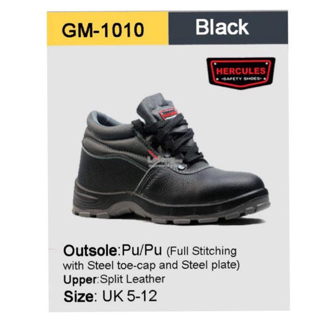 Safety Shoes Hercules P610(GM-1010)Kasut Keselamatan | Shopee Malaysia