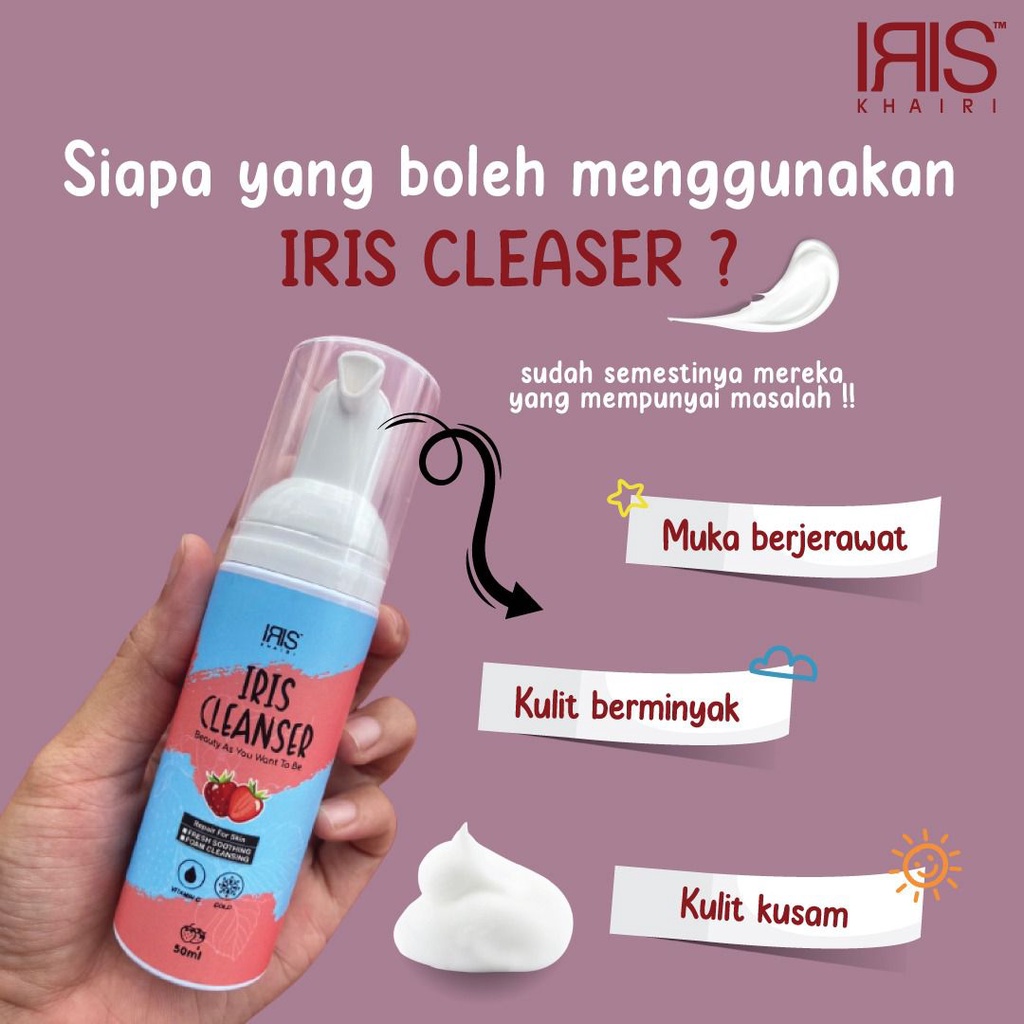 IRIS KHAIRI Facial Cleanser Foam Cleanser Iris Cleanser Original HQ ...