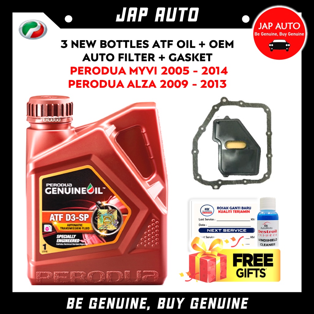 3 Botol Perodua ATF SP3 D3-SP Myvi 2005 - 2014 Old Alza 1.5 2009 - 2013 ...