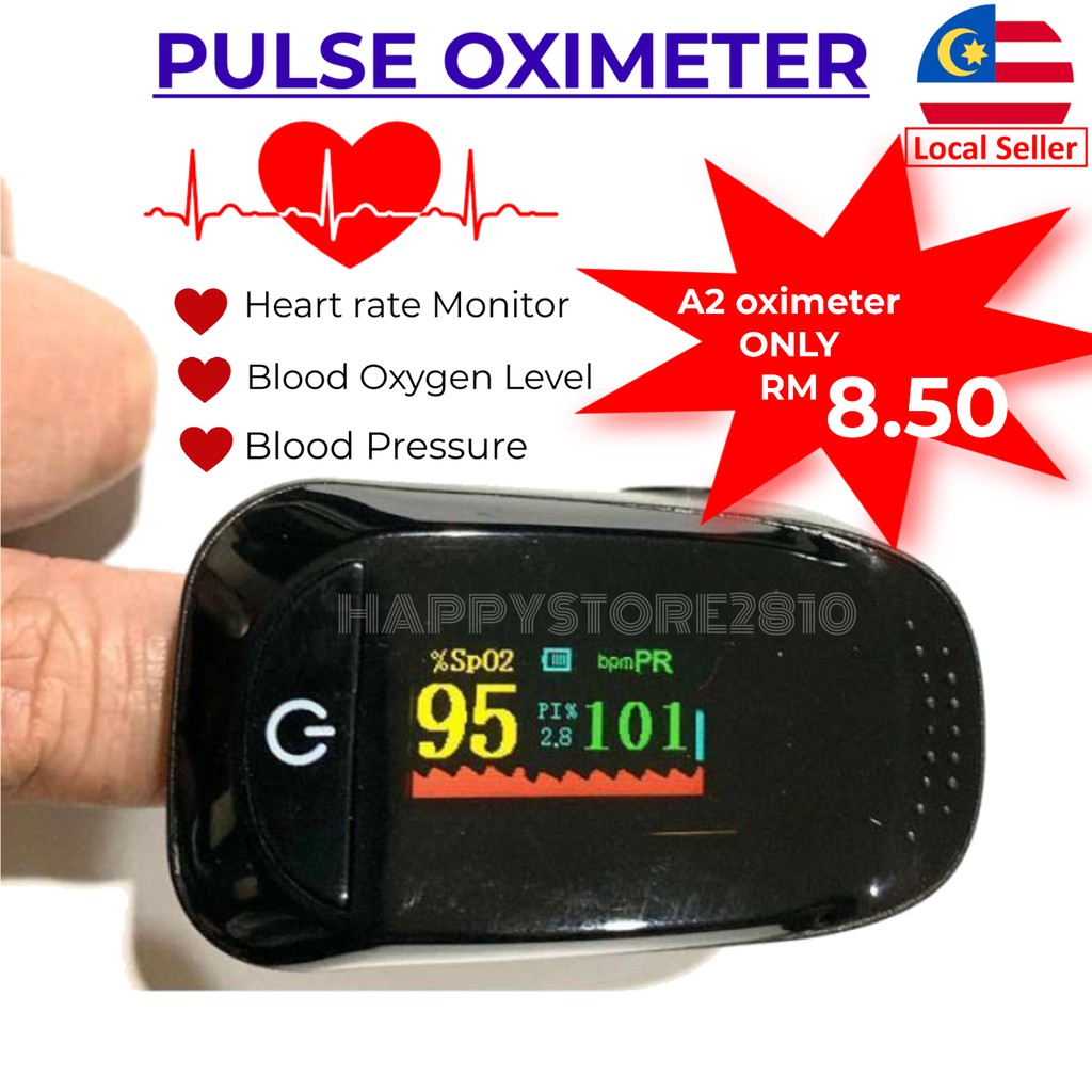 【🇲🇾 Ready Stock】Bluetooth Pulse Oximeter Blood Oxygen Saturation ...