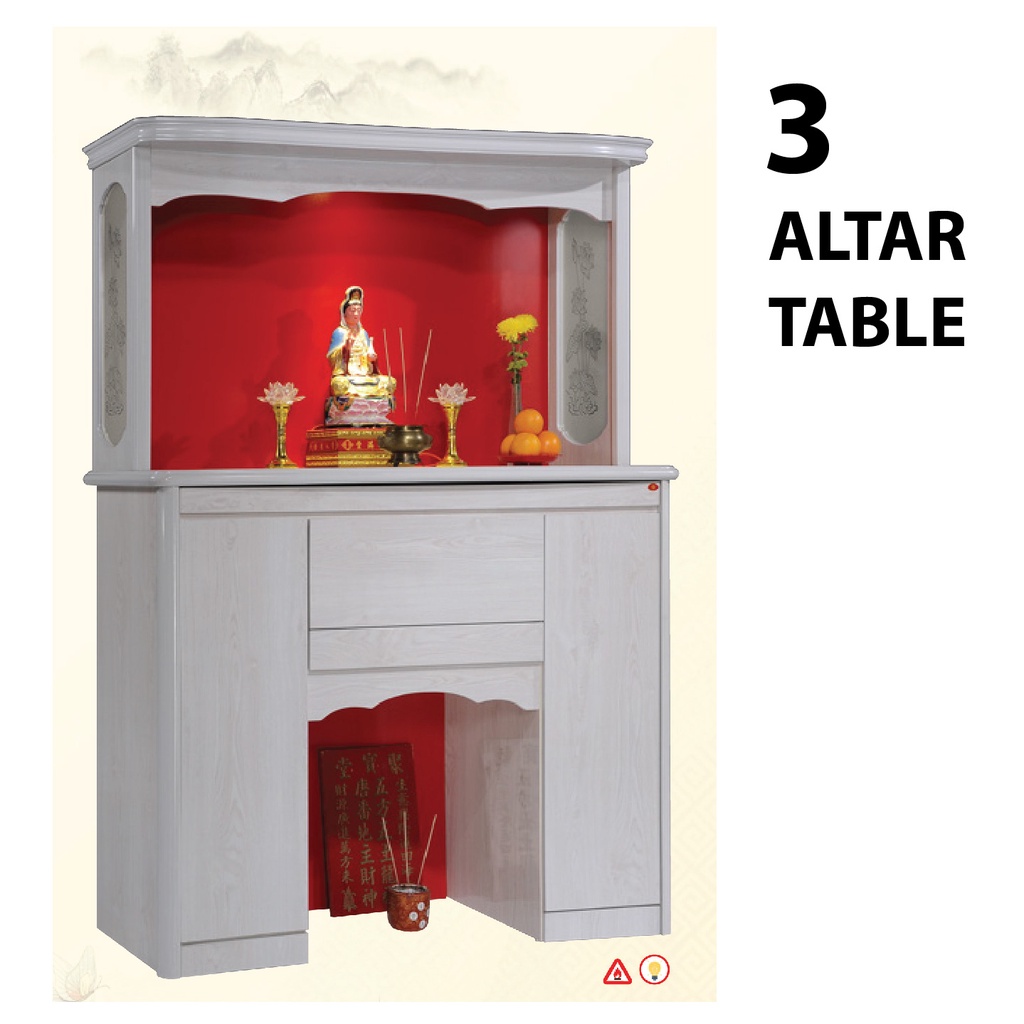 MEJA ALTAR SEMBAHYANG/ ALTAR TABLE / PRAYER CABINET WITH TOP/ 神台 ...