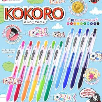 Kokoro Color Gel Pen 0.5mm Zebra ORI | Shopee Malaysia