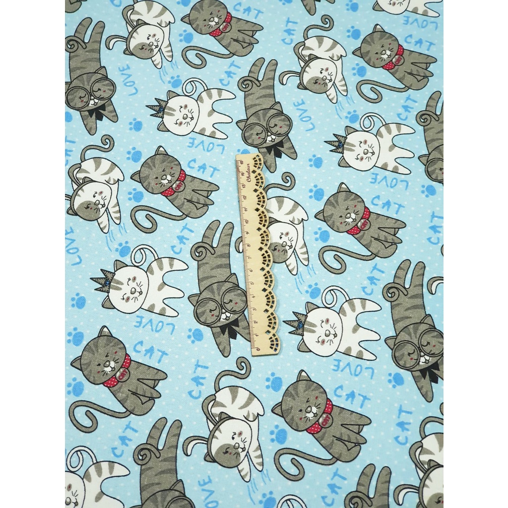 Kain Tebal Hello Kitty Cat Kuching Garfield Owl Cotton Canvas Kain ...